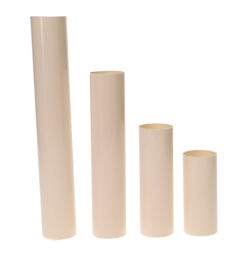 Cream Colored Plastic MEDIUM Base Candle Cover, Choice 3", 4", 6", or ...